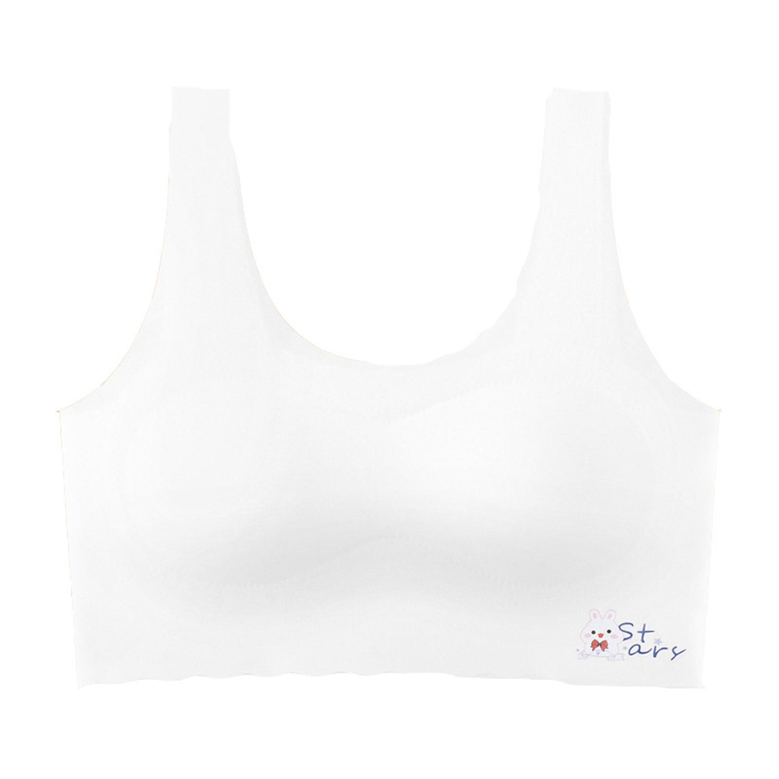 Cnuiaeg Girls' Seamless Sports Bras - Solid Color , Ultra Soft ...