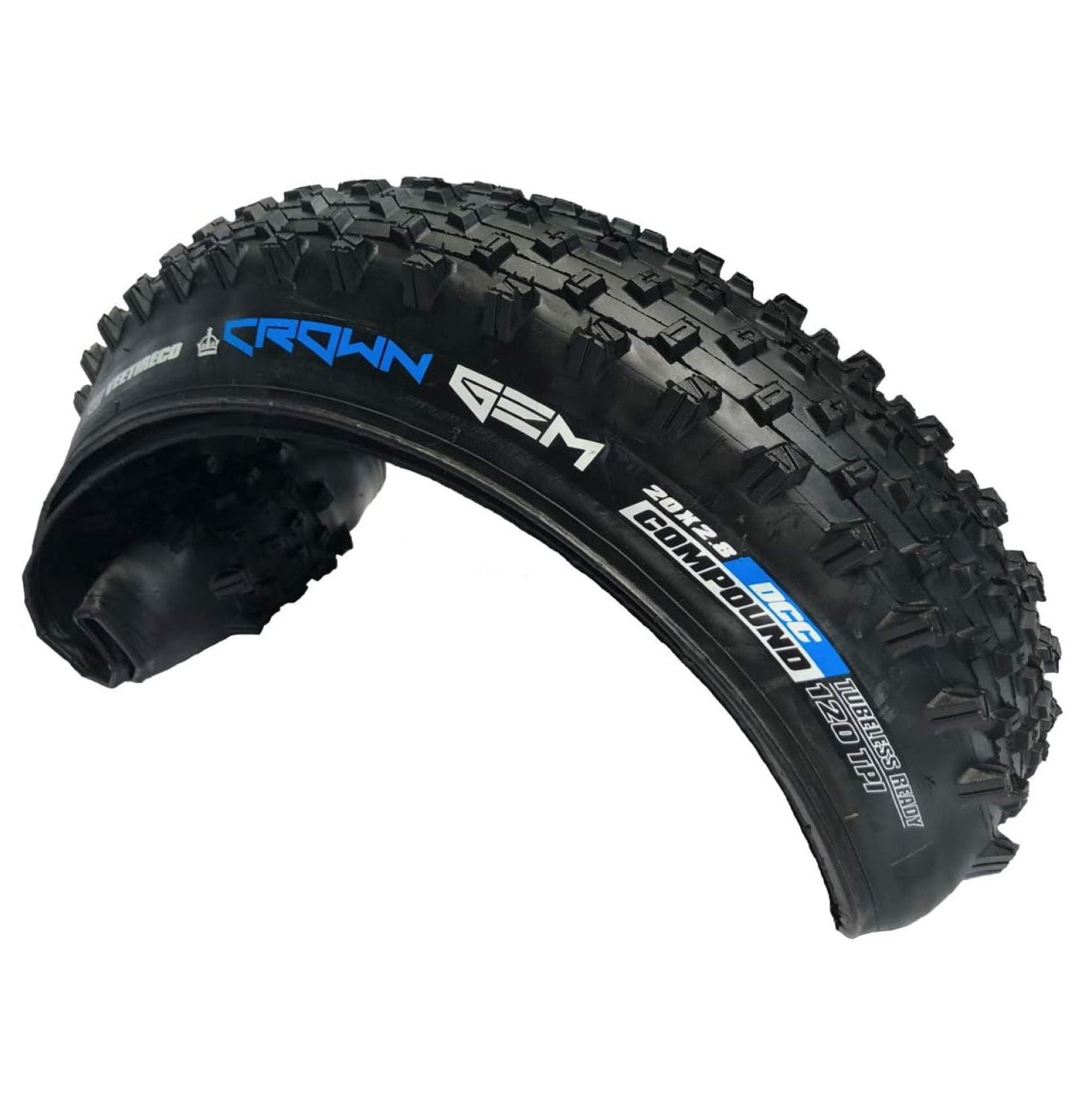 Co. Crown Gem Junior Tire: 20" x 2.8" 120tpi Tubeless Ready DC Compound ...
