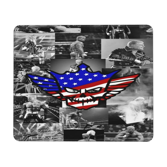 Co-Dy Wrestler Rh0d Mouse Pad Square Stitched Edges Non-Slip Rubber ...