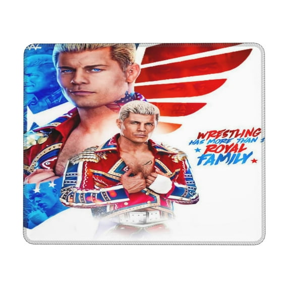 Co-Dy Wrestler Rh0d Mouse Pad Square Stitched Edges Non-Slip Rubber ...