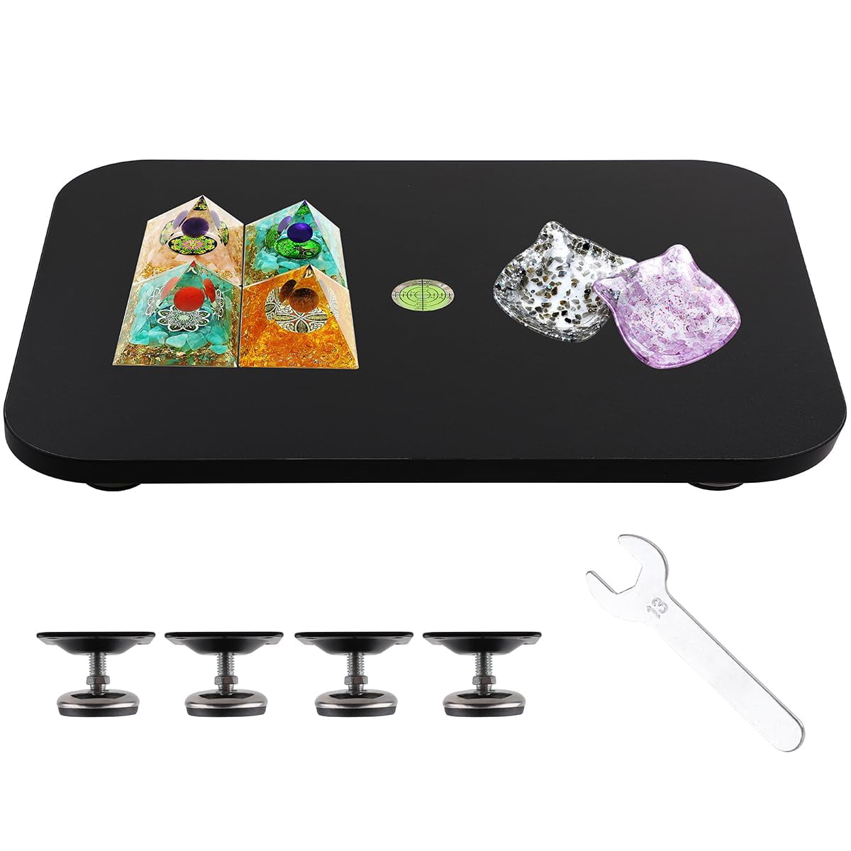 Co-Goldguard Resin Leveling Table, 16" x 12" Adjustable Leveling Board ...