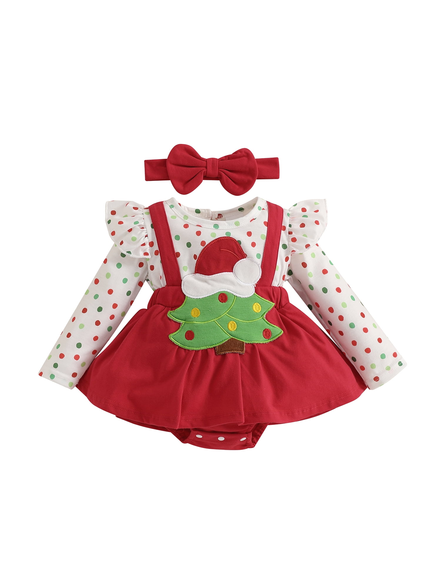 Co.MMehjri Baby Girls Thanksgiving Romper Dress Ruffled Turkey Print ...