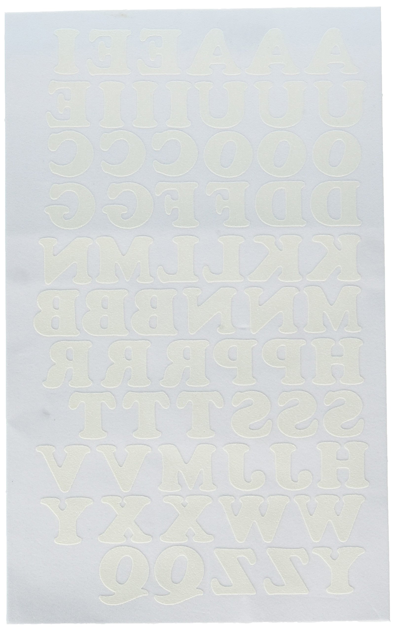 Co-Op Letters CO075HWT, Soft-Flock Cooper 3/4 White, 1 Sheet - Walmart.com