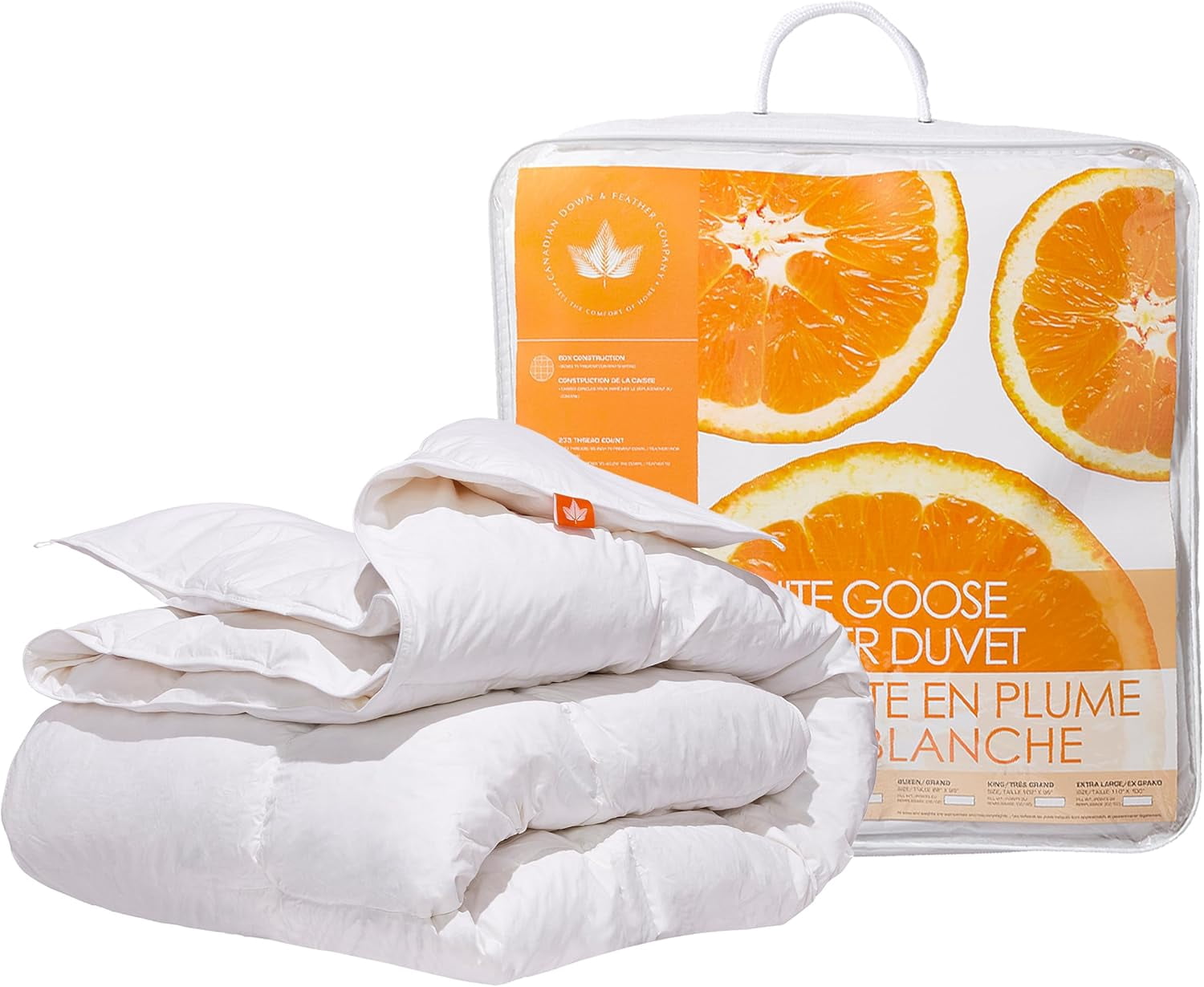 Co. - Season White Goose Duvet Comforter Full/Double Size - 233 TC ...