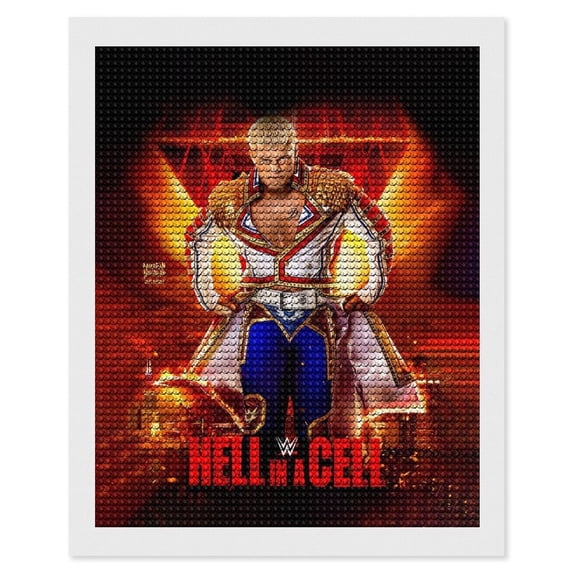 Co-dy Wrestler Rh0d Diamond Art Kits for Adults DIY 5D Round Full Drill ...