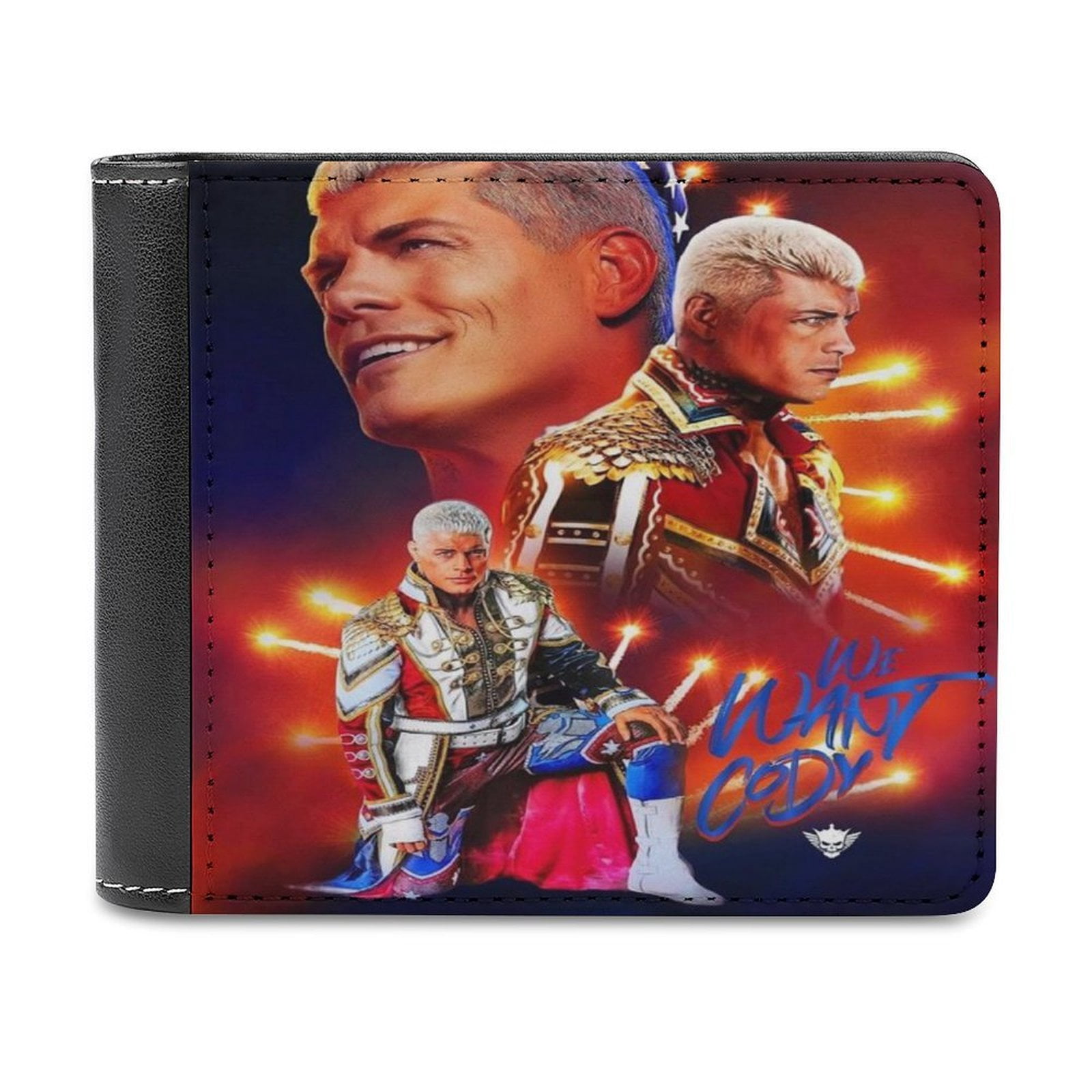 Co-dy Wrestler Rh0d Wallet for Men Leather Purse Clutch Card Holders ...