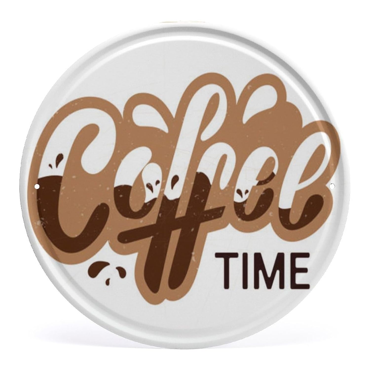 Coﬀee Time Sign Coffee Bar Decor For Kitchen Cafe And Farmhouse Round ...