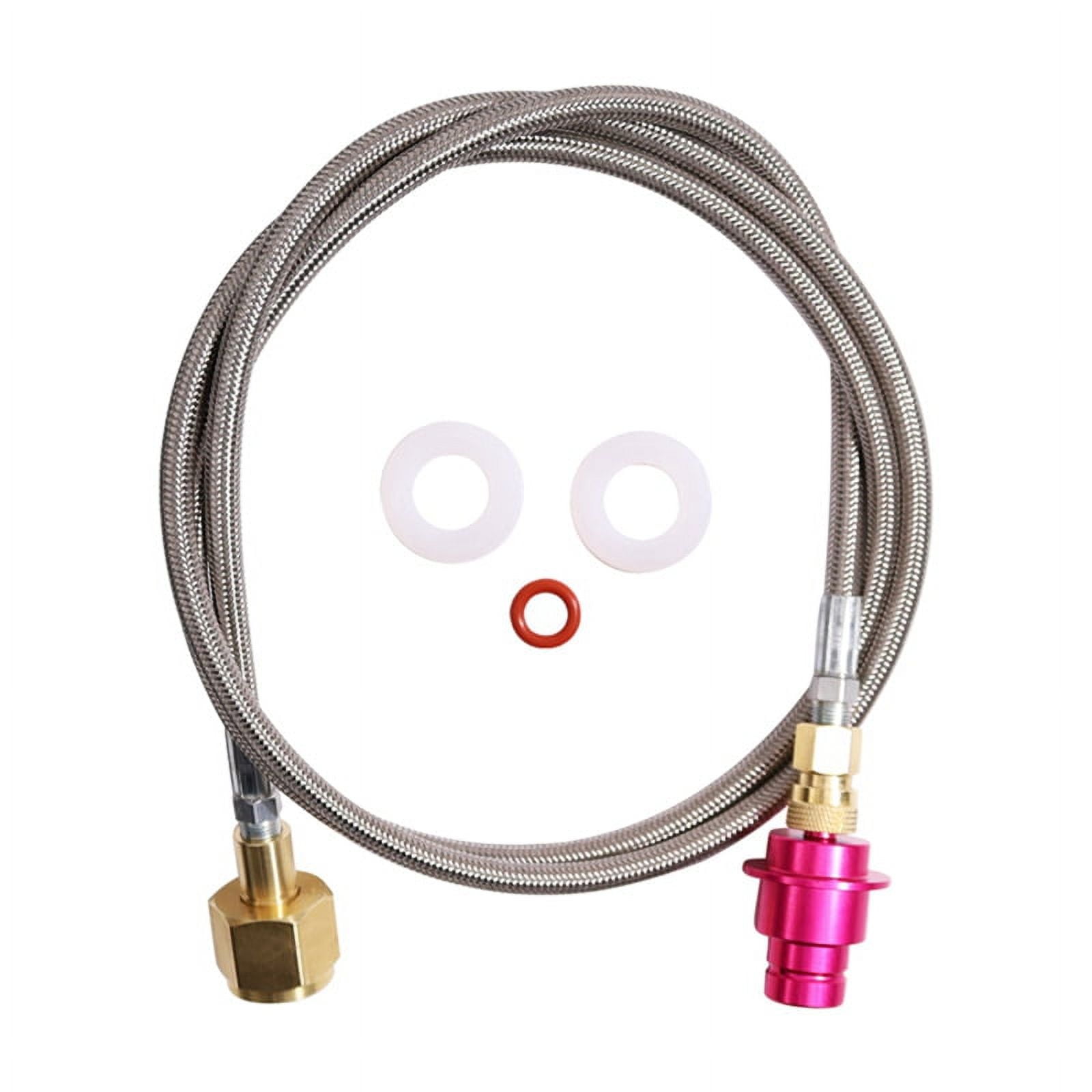 Co2 Adapter Soda Quick Connect Hose 1.5 M for Larger CO2 Bottles ...