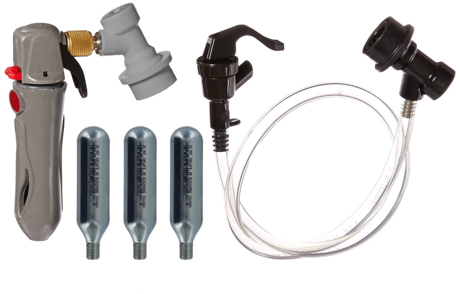 Co2 Keg Charger with Ball Lock Connection, Picnic Faucet Dispenser ...