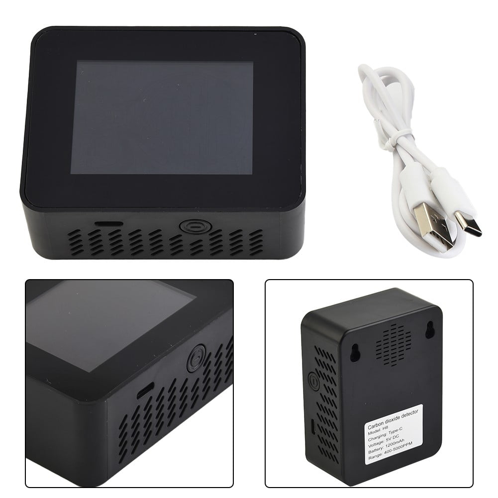 Co2 Meter Temperature Humidity,Detector Air Quality Test Carbon Dioxide ...