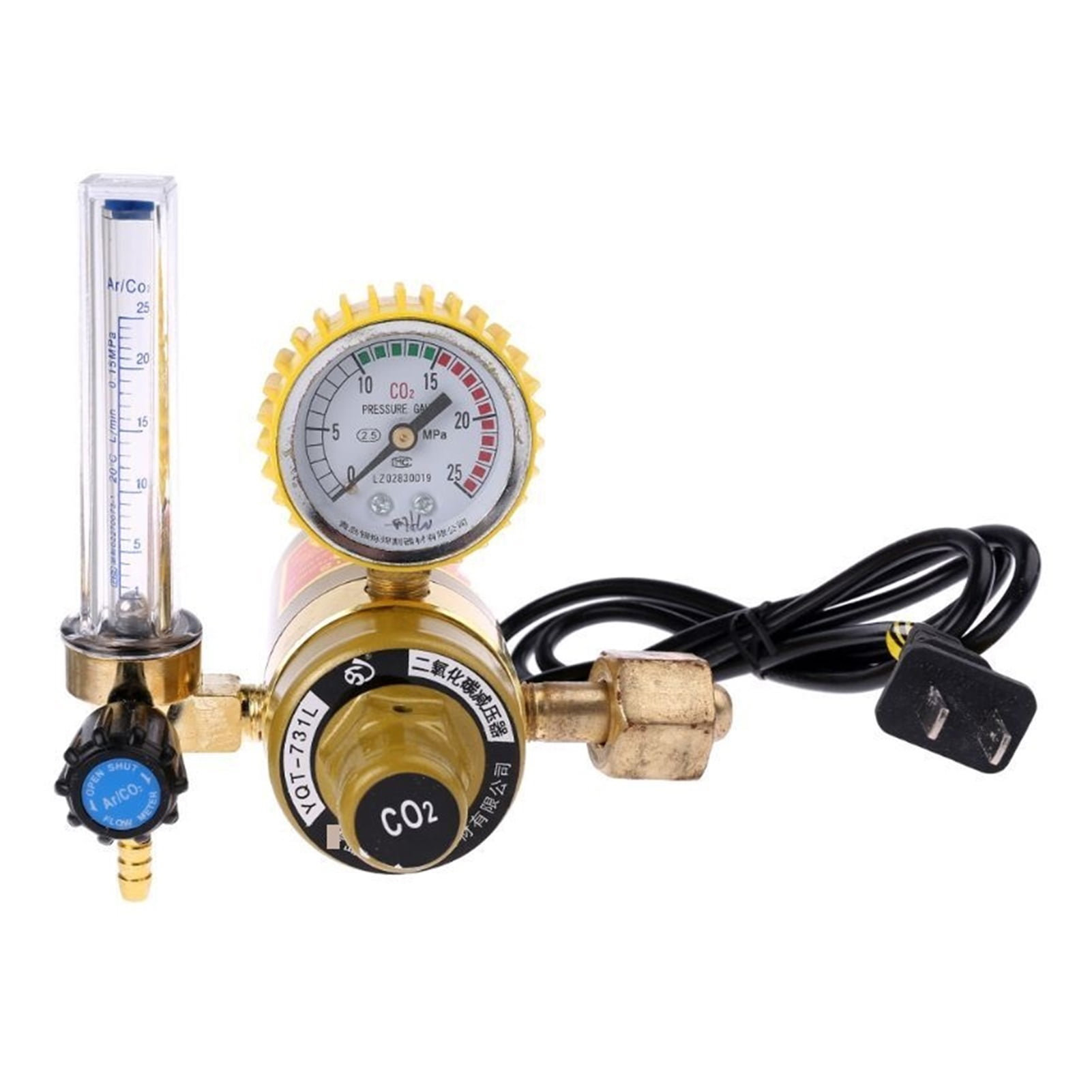 Co2 Pressure Regulator Carbon Dioxide Pressure Reducer Electric Heating ...