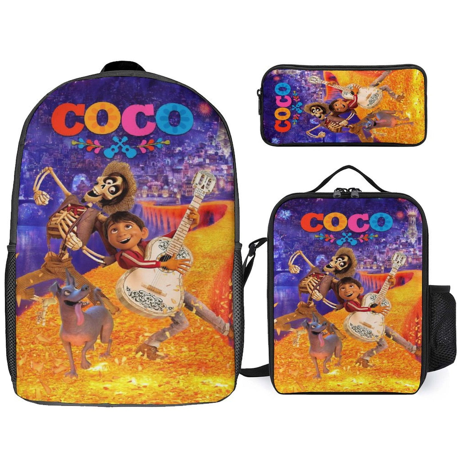 CoCo 3Pcs Backpacks Sets BookBag with Lunch Bag And Pencil Case - Walmart.com