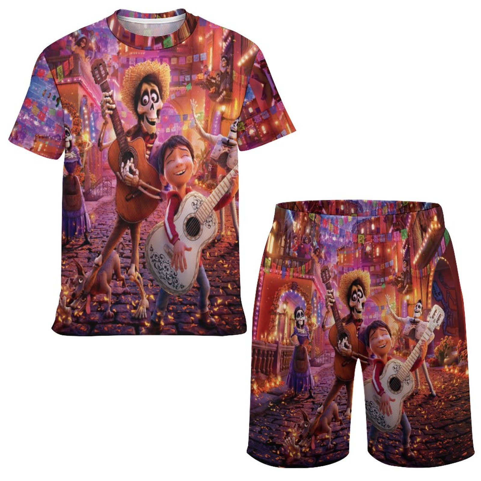 CoCo Boys Girls Short Sleeve Mesh T-Shirt And Shorts Outfit Set Summer ...