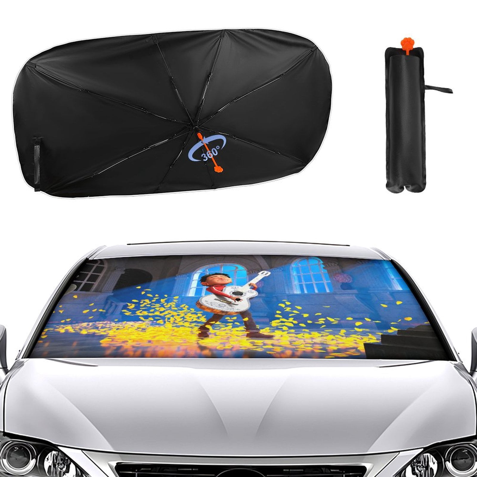 CoCo Car Windshield Sunshade Umbrella - Foldable Car Windshield Sun ...