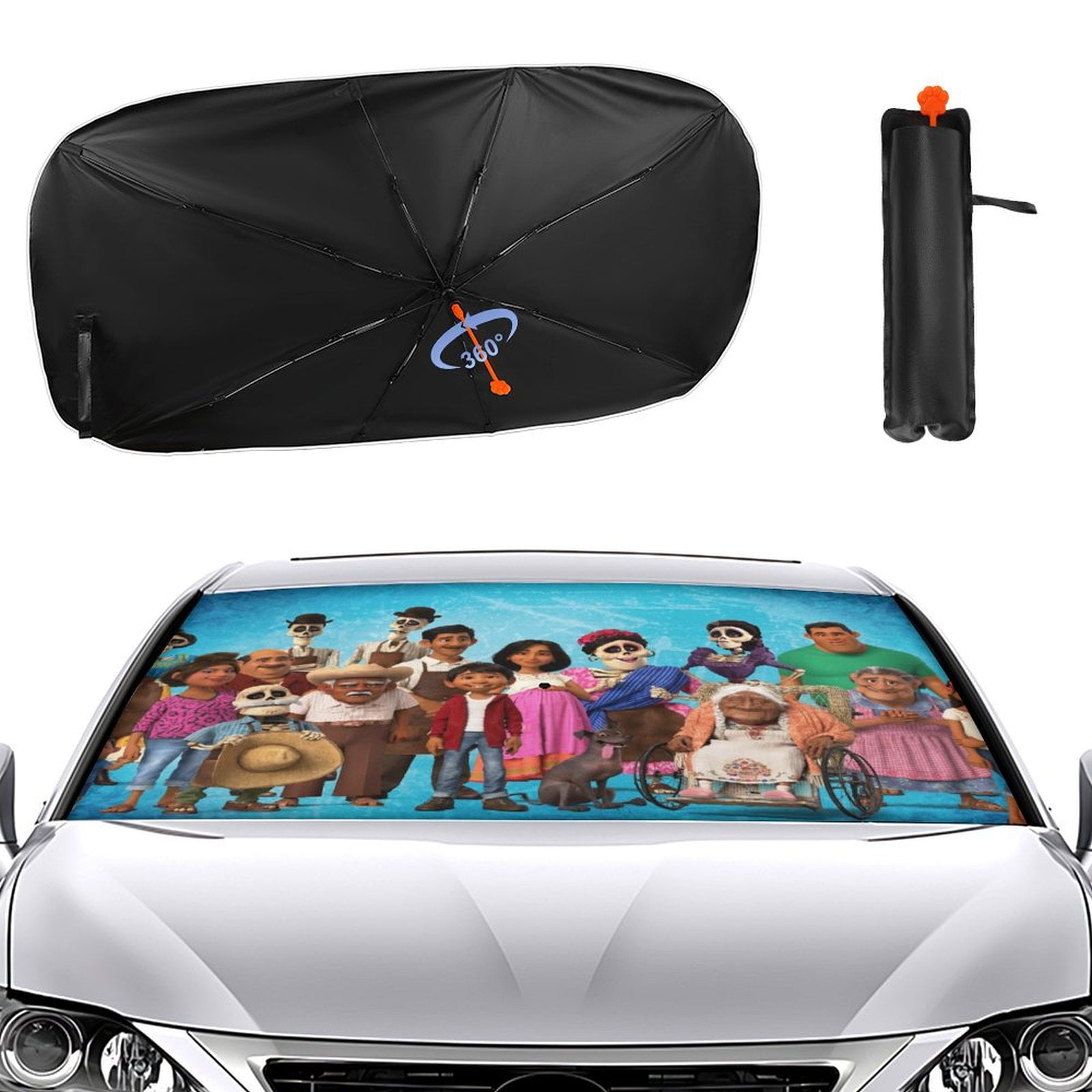 CoCo Car Windshield Sunshade Umbrella - Foldable Car Windshield Sun ...
