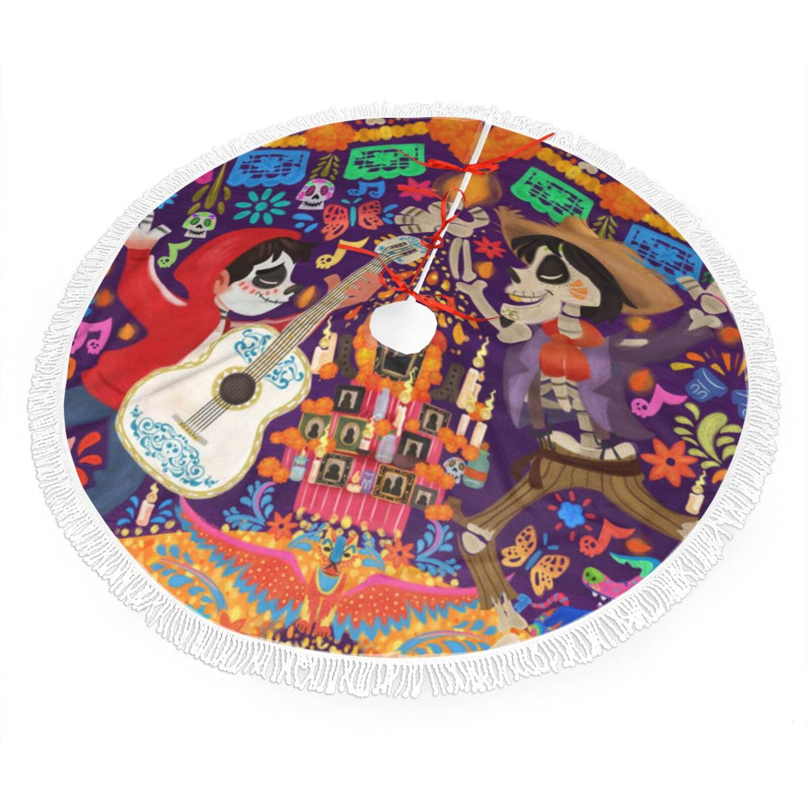CoCo Christmas Tree Skirt, Xmas Tree Skirts Mat 48" for Indoor Outdoor ...
