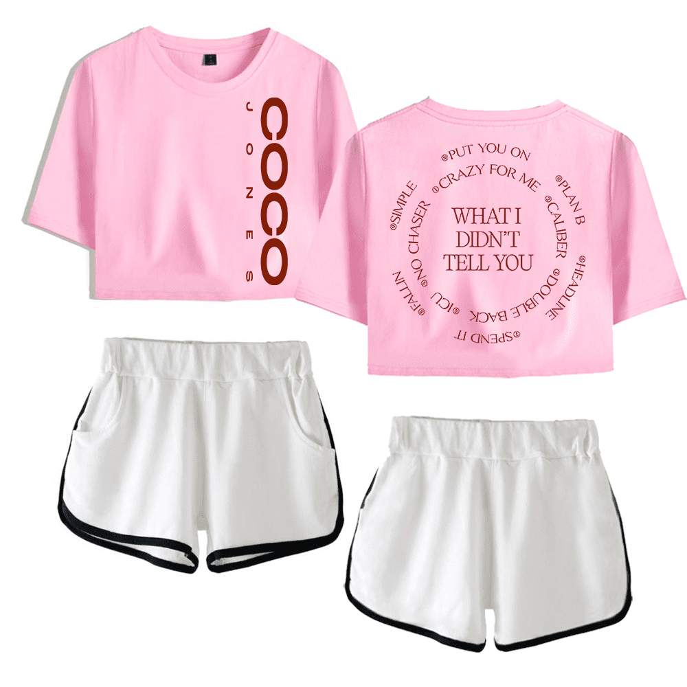 CoCo Jones Merch What I Didn't Tell You Crop Top T-shirt With Shorts T ...