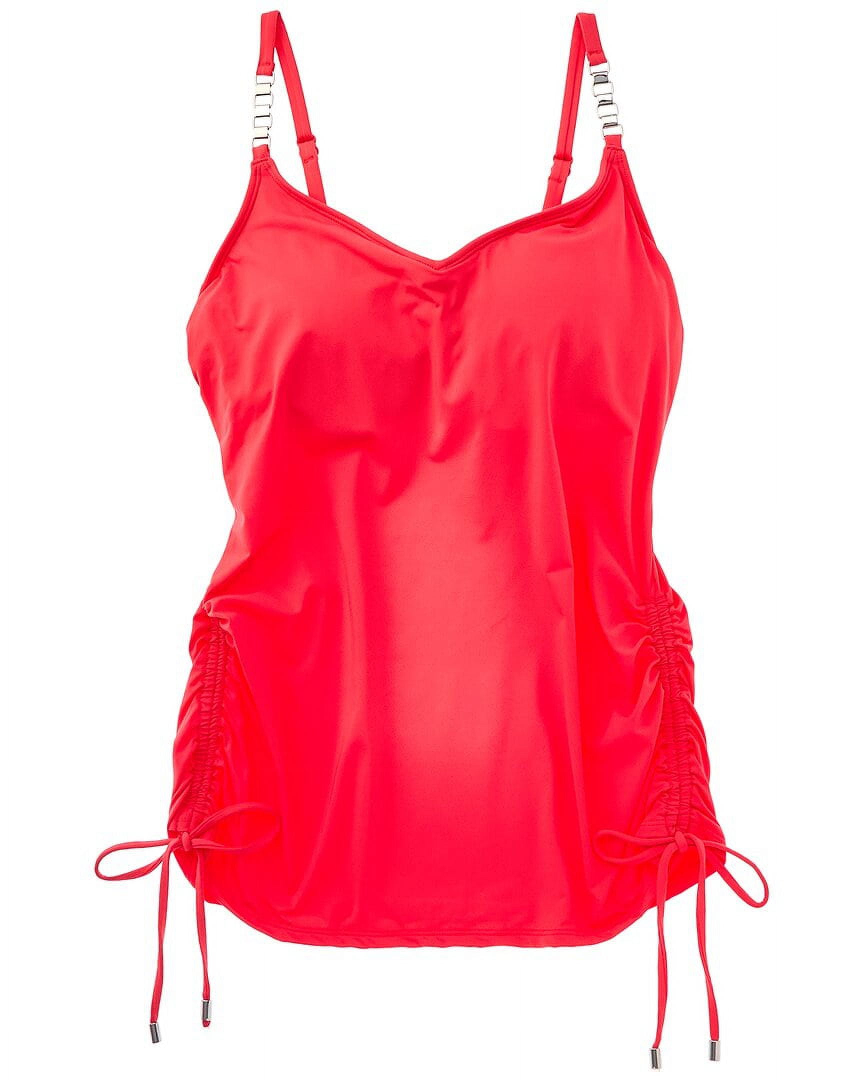 CoCo Reef womens Marvel Shirred Side Underwire Tankini Top, 32C ...