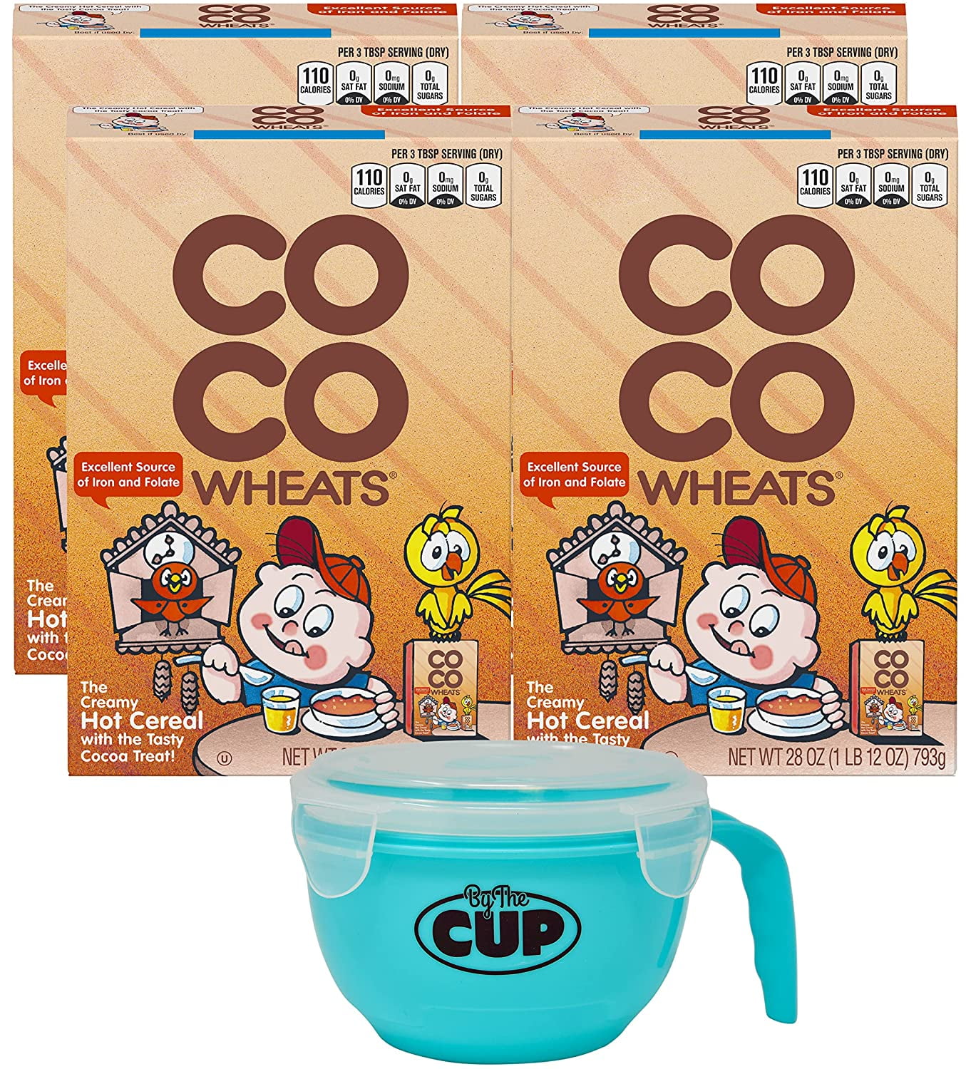 CoCo Wheats 28 Ounce (Pack of 4) with Cereal Bowl - Walmart.com