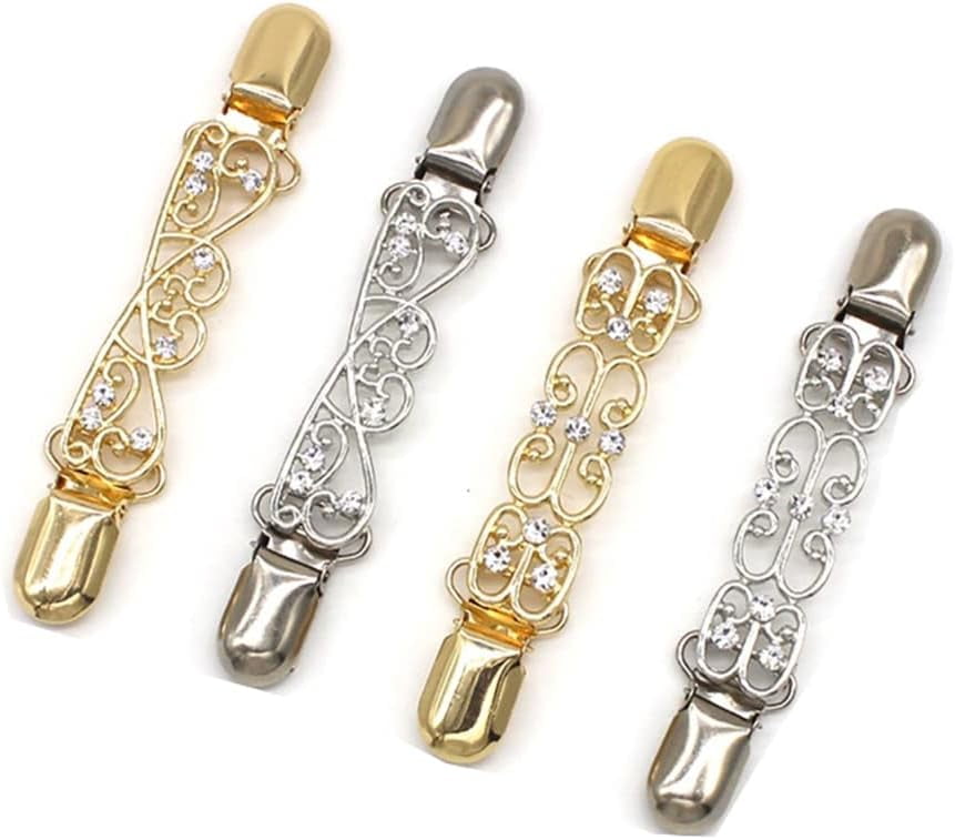 CoCoMangos 5pcs Antique Shawl Clip Cardigan Clips Sweater Collar Clips ...