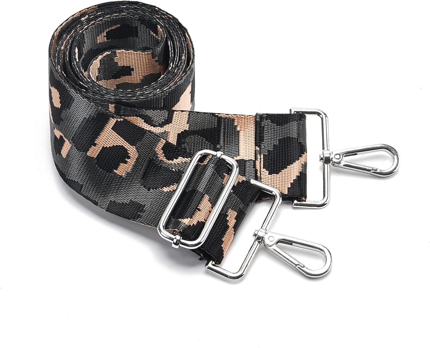 CoCoMangos Bag Strap Silver Hardware Wide Replacement Crossbody Straps ...