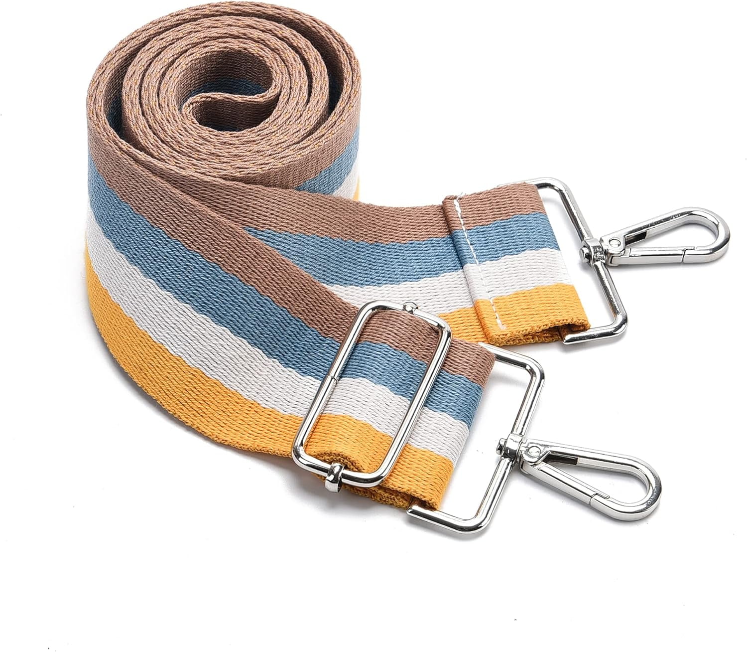 CoCoMangos Bag Strap Silver Hardware Wide Replacement Crossbody Straps ...