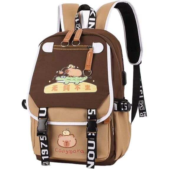 CoCoMangos Cute Capybara Backpack Funny Cartoon Backpacks Kawaii Stitch ...