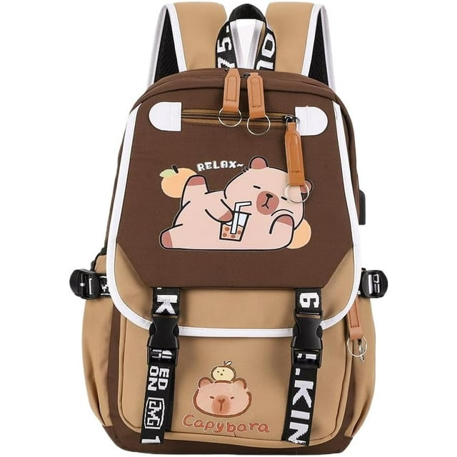 CoCoMangos Cute Capybara Backpack Funny Cartoon Backpacks Kawaii Stitch ...