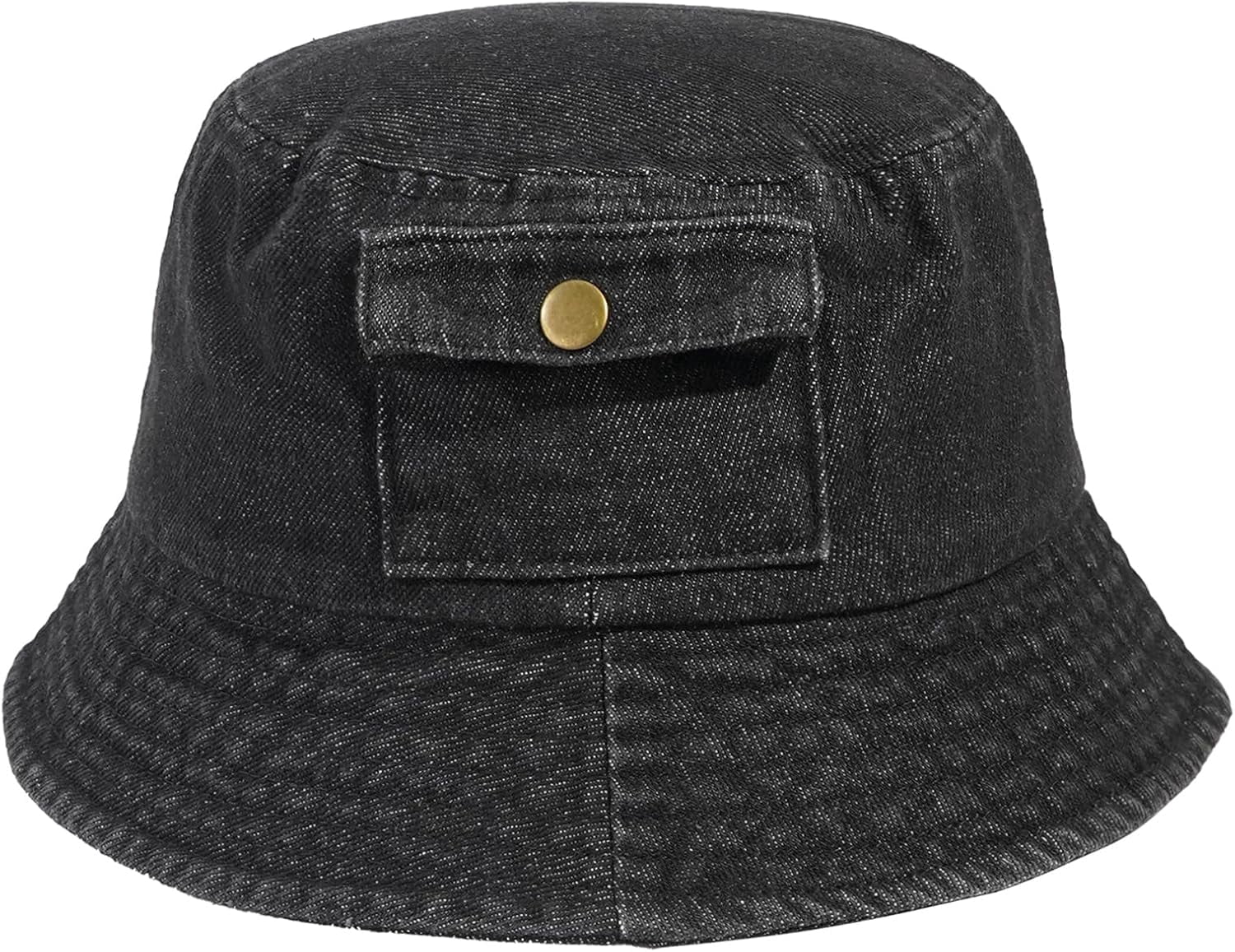 CoCoMangos Denim Bucket Hat for Men Women - Washed Cotton Fishing Beach ...