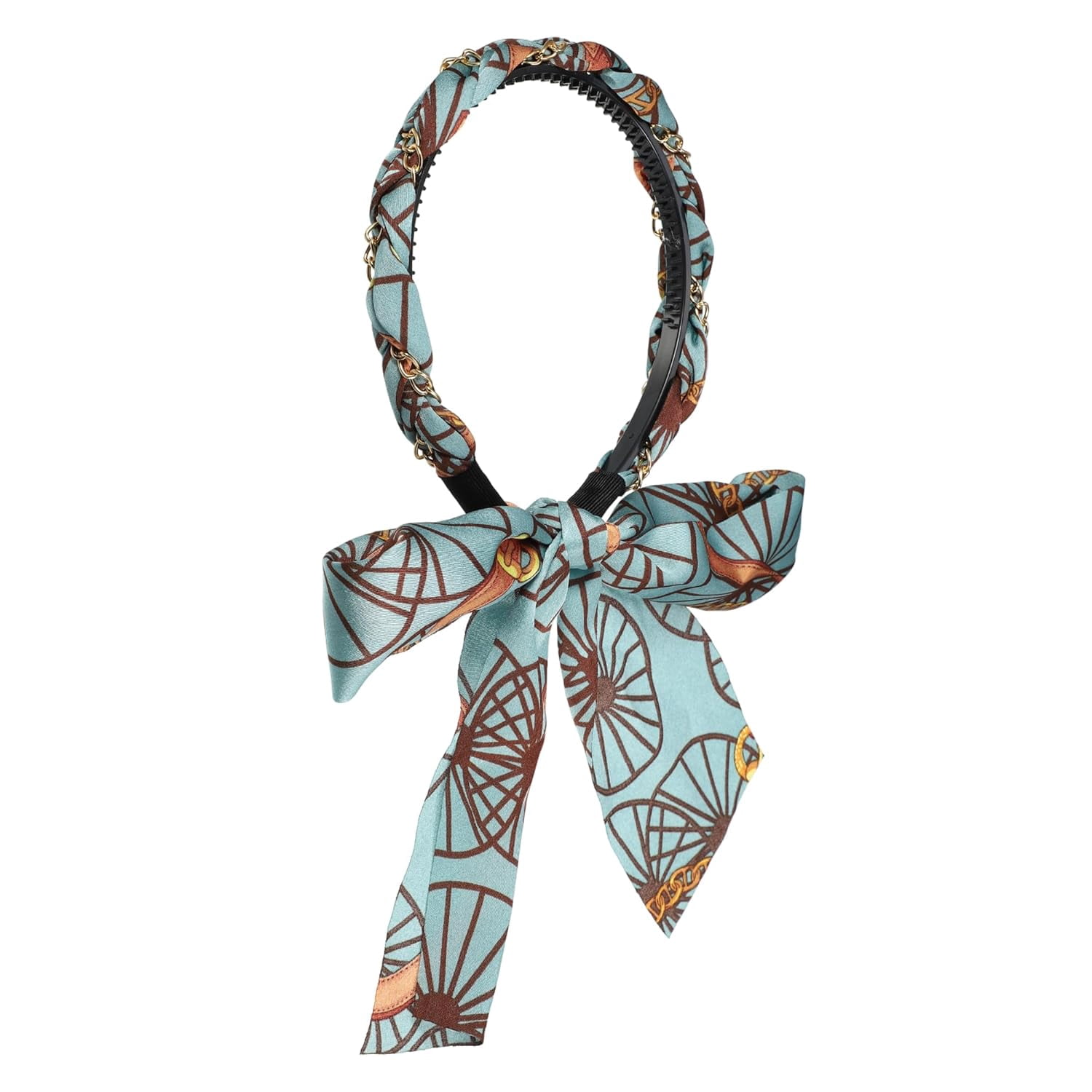 CoCoMangos Fashion Retro Satin Cross Knotted Fabric Headband for Women ...