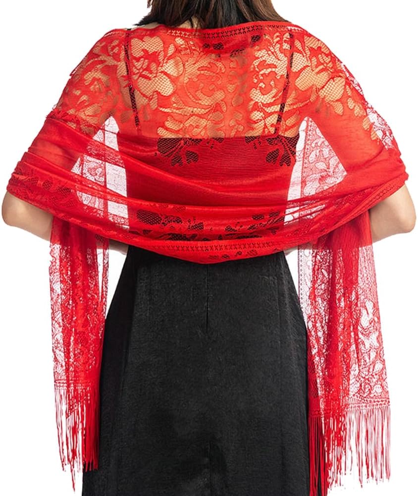 CoCoMangos Lace Shawls and Wraps for Evening Dresses Elegant Womens ...