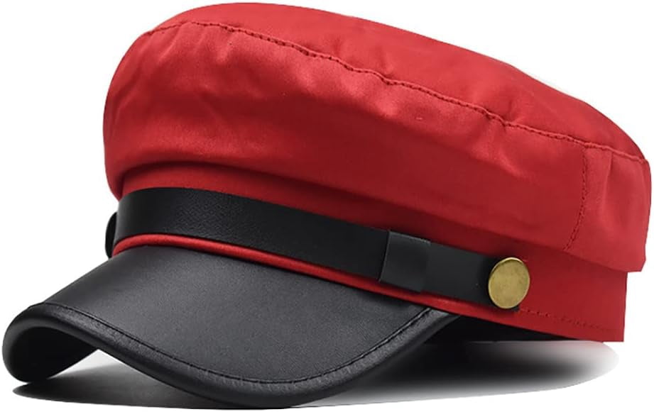 CoCoMangos Lady's Women's Cotton Beret Cap Octagonal Hat British Flat ...
