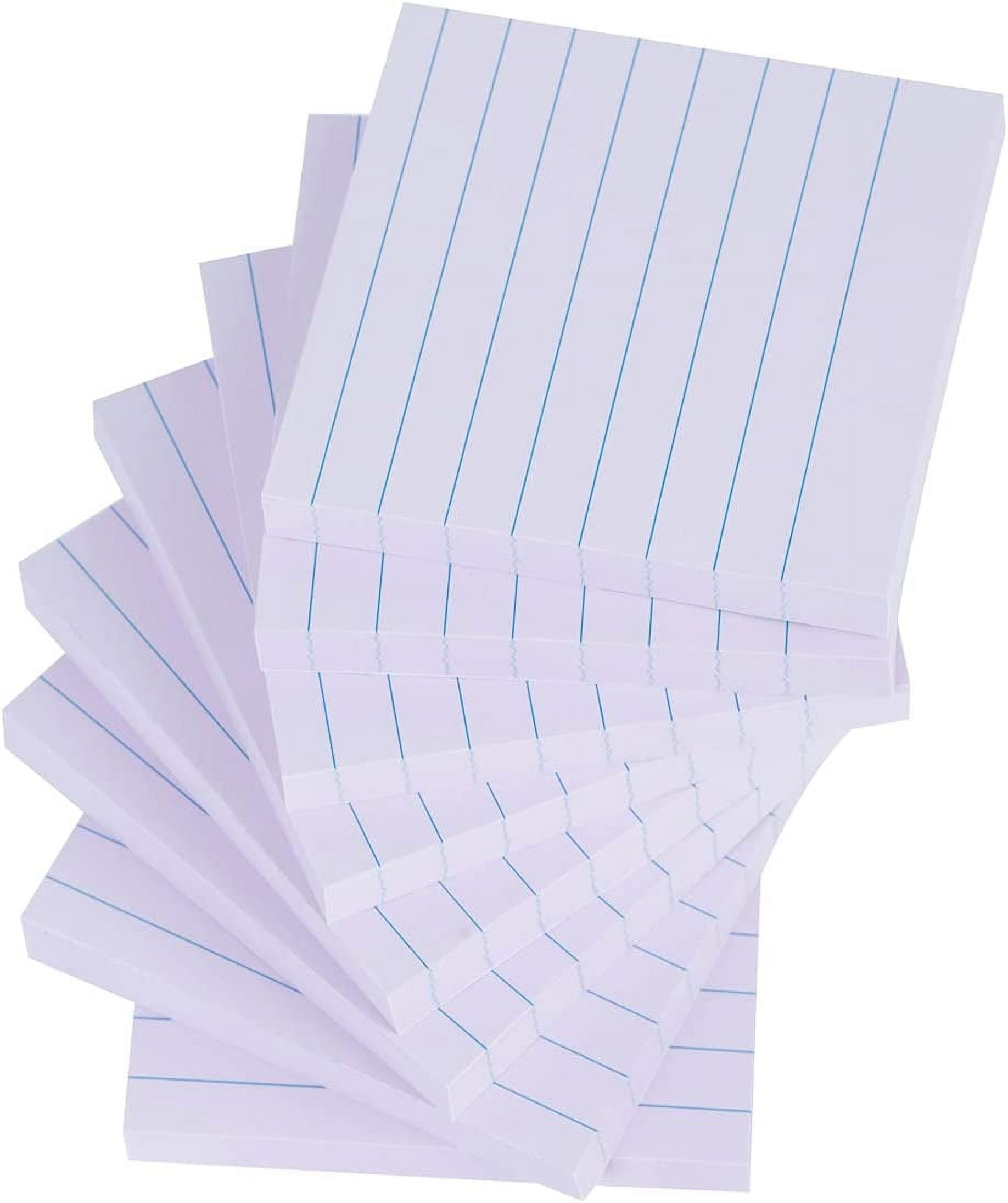 CoCoMangos Lined Sticky Notes 3x3 Inches, Light Purple Ruled Self-Stick ...