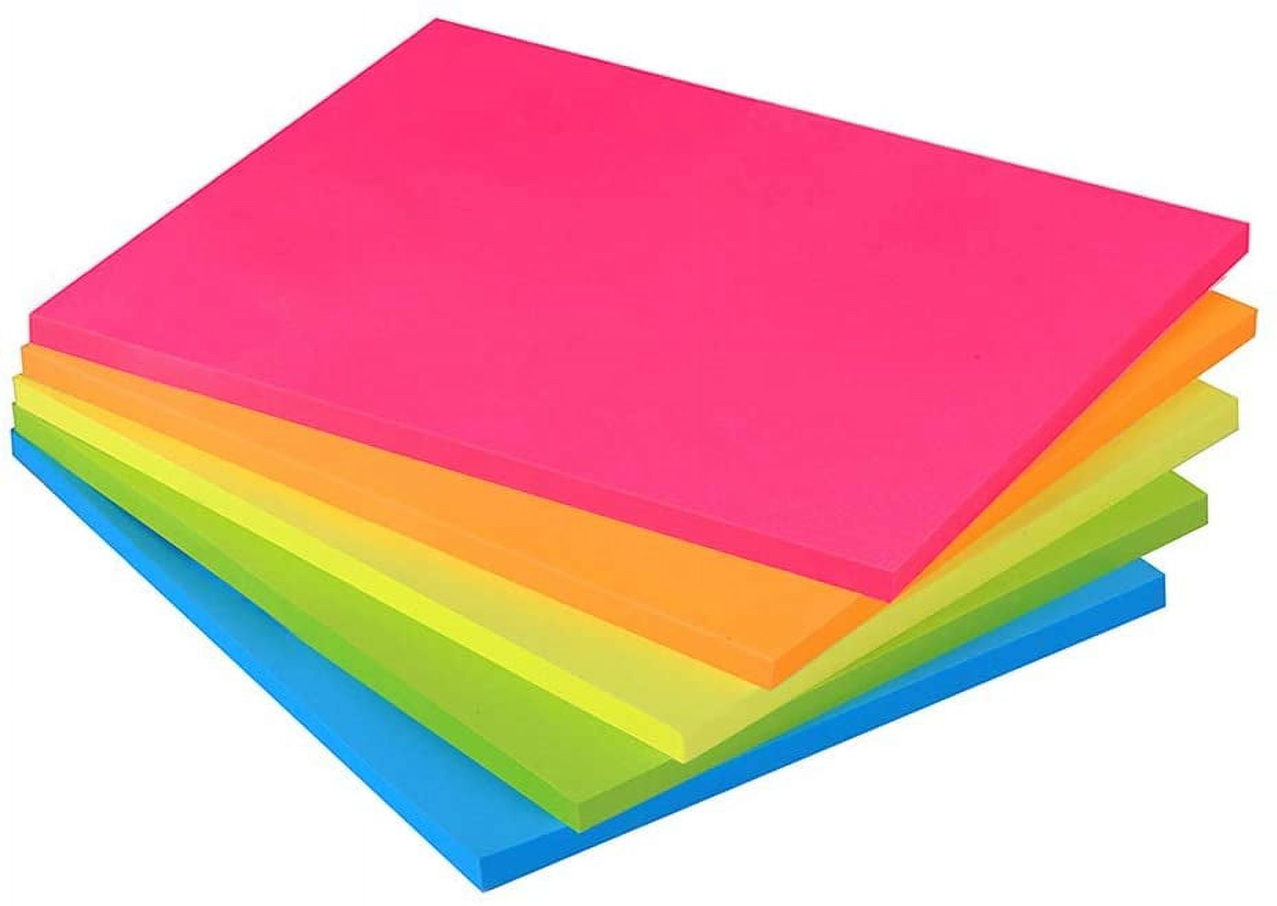 CoCoMangos Lined Sticky Notes 6X8 in Pastel Ruled Post Stickies Super ...