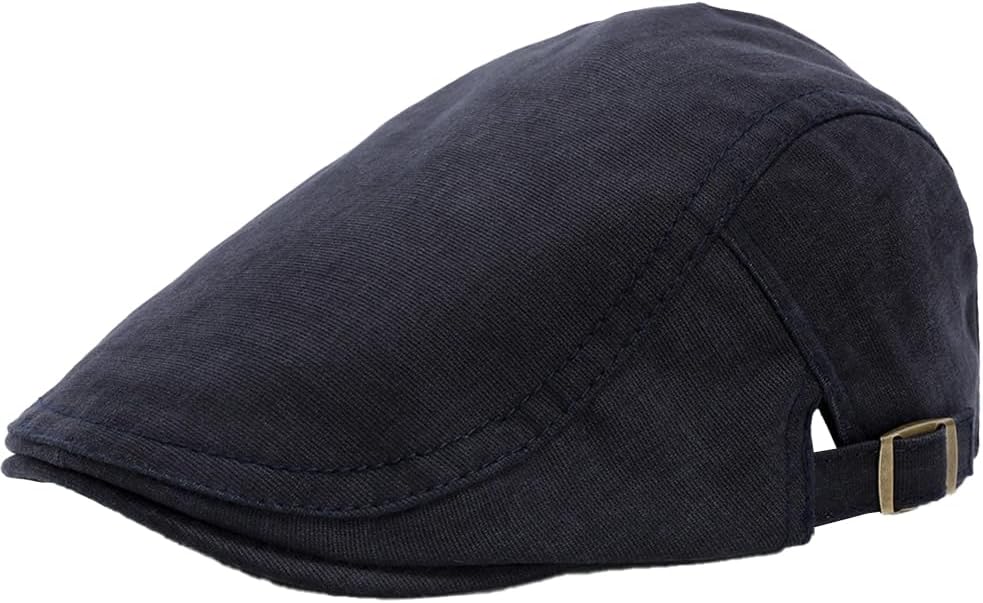 CoCoMangos Men's Cotton Newsboy Hat, Stylish Flat Beret Cap, Vintage ...