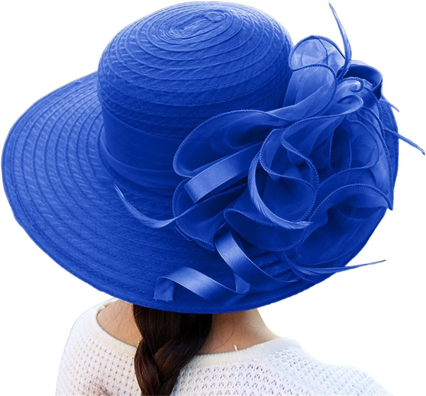 CoCoMangos Organza Kentucky Fascinator Derby Hats for Women Tea Party ...