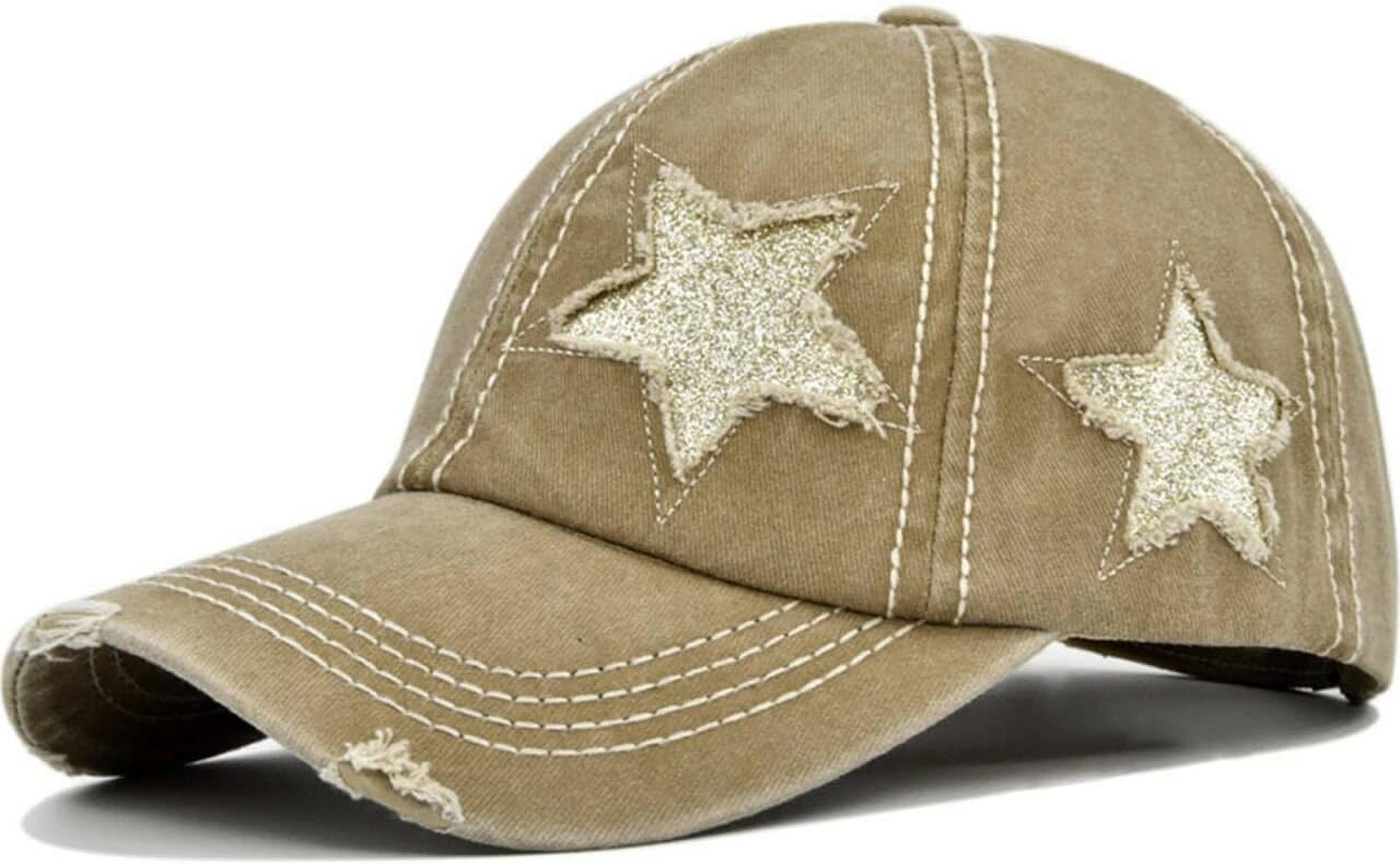 CoCoMangos Ponytail Baseball Cap for Women High Messy Bun Caps Washed ...