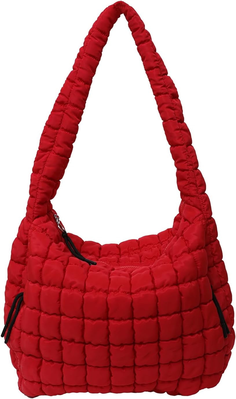 CoCoMangos Quilted Tote Bag, Large Lightweight Quilted Bag Puffer Tote ...