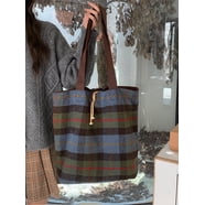 Mucros Weavers Irish Wool Tweed & Leather Women's Fiona Bag Shoulder ...