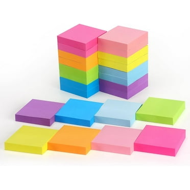 Uxcell 2.7" x 2.7" Star Shape Sticky Notes, Cute Self-Stick Memo Pads ...