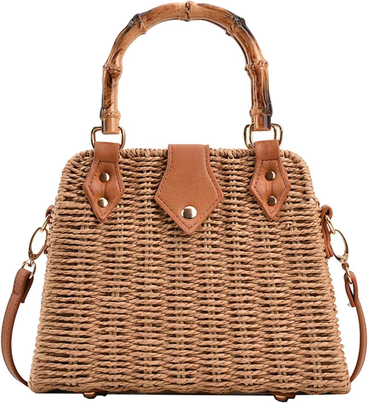 CoCoMangos Straw Purses for Women Trendy Summer Woven Tote Bag Straw ...