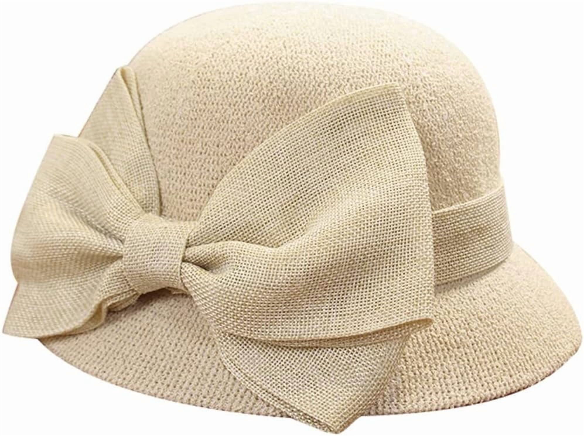 CoCoMangos Summer Beach Sun Straw Hats for Women 1920s Vintage Packable ...