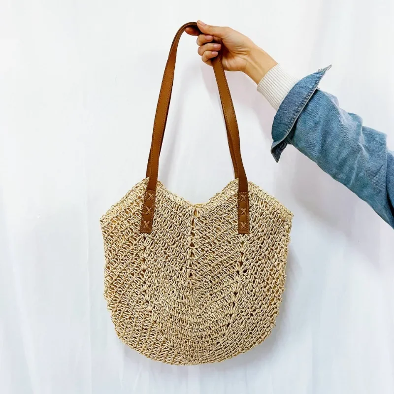 CoCoMangos Summer Straw Bags for Women Straw Shoulder Bags Rattan Woven ...