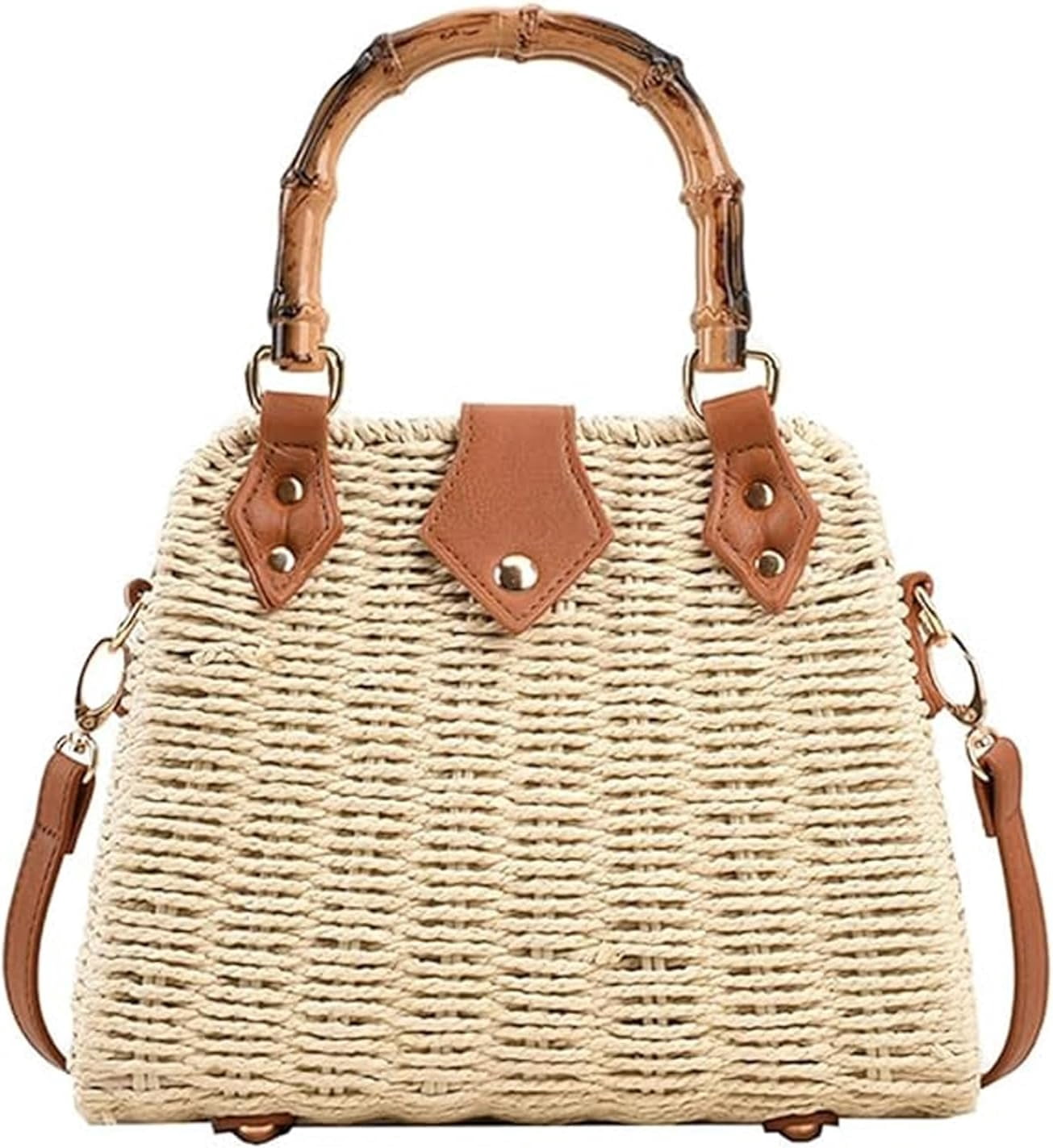 CoCoMangos Summer Woven Tote Bags Straw Braided Purses Handbags ...