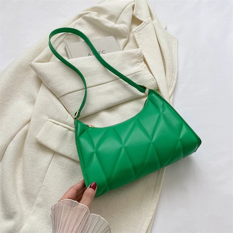 CoCoMangos Trendy Women Shoulder Bag PU Leather Underarm Bag Solid ...