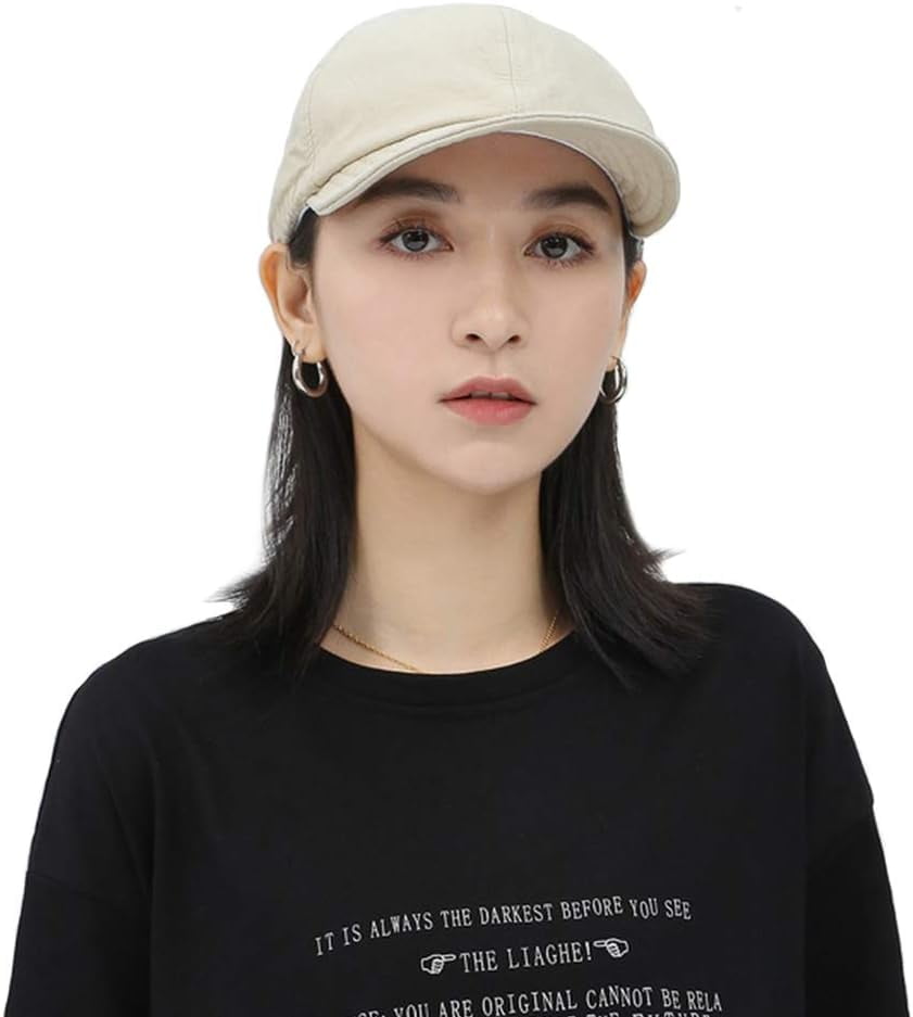 CoCoMangos Washed Short Bill Brim Baseball Cap Retro Dad Cap Trucker ...
