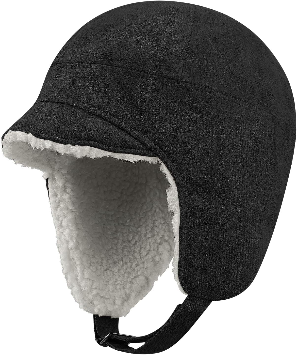 CoCoMangos Winter Hat with Soft Short Brim Russian Trapper Hat Winter ...