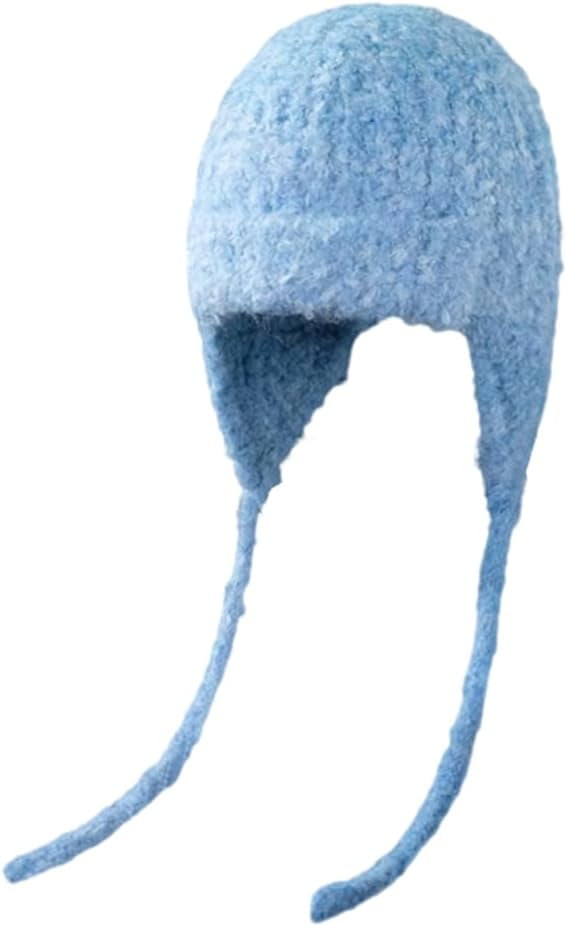 CoCoMangos Women Warm Plush Beanie Hat for Women Warm Chunky Knit Skull ...