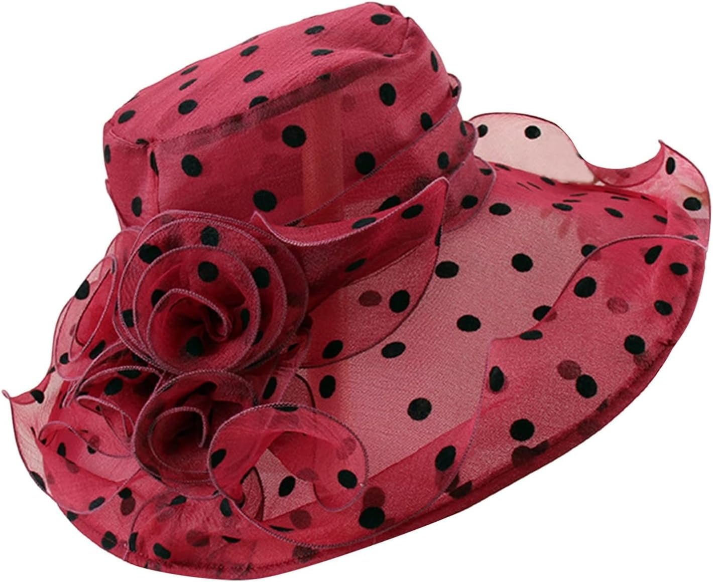 CoCoMangos Women's Organza Church Fascinator Hats Tea Party Bridal ...