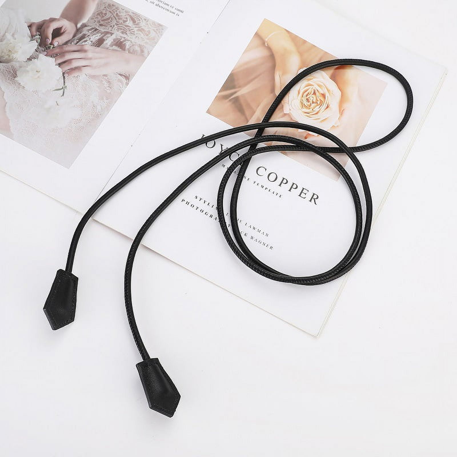 CoCoMangos Women's slim fit sheepskin rope long belt knotted women's ...